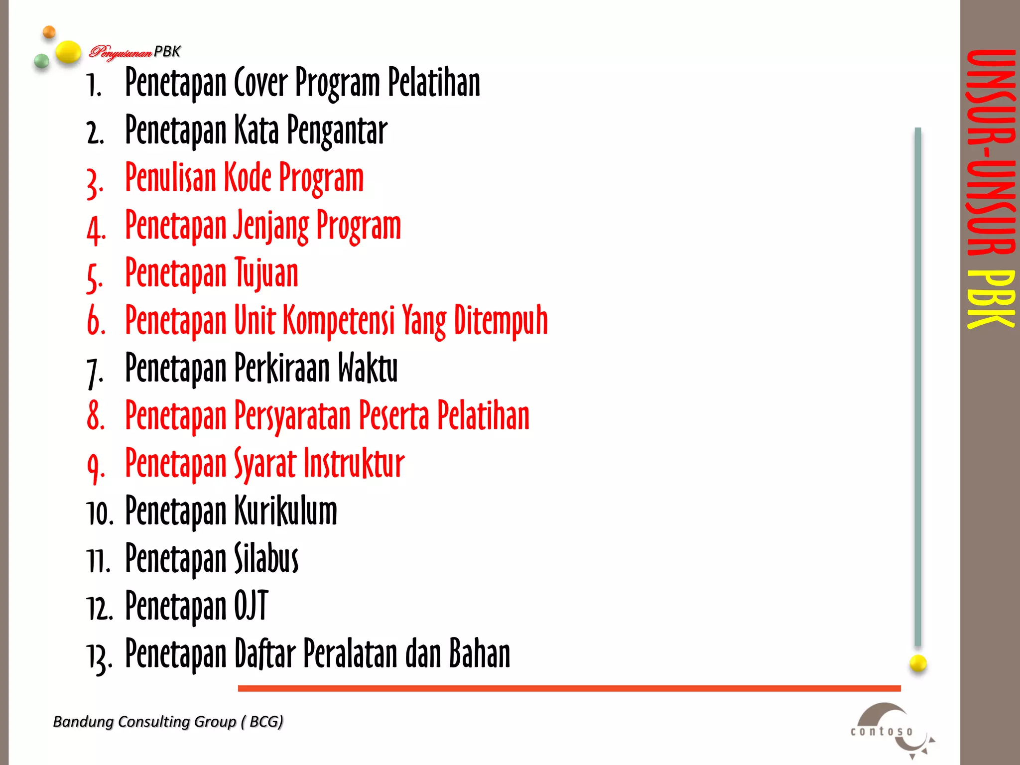 Penyusunan program pelatihan berbasis kompetensi | PDF