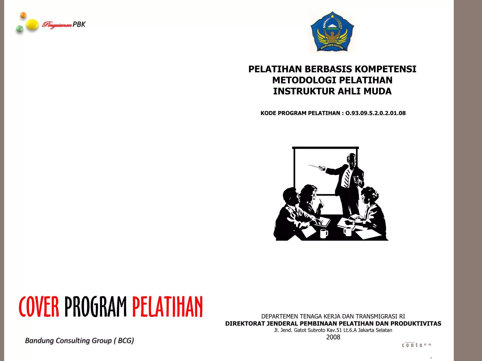 Penyusunan program pelatihan berbasis kompetensi | PDF