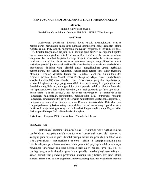 Penyusunan proposal penelitian_tindakan_kelas | PDF