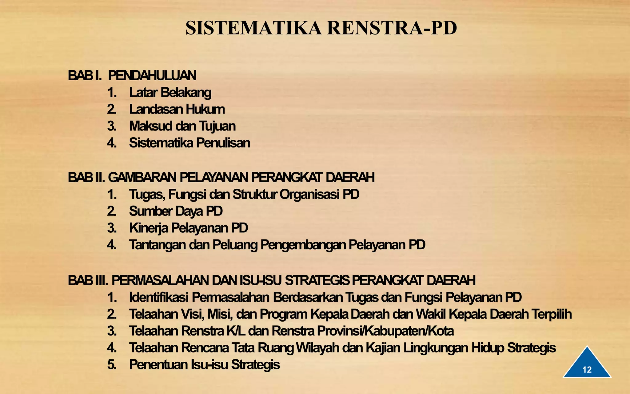 Penyusunan renstra pd | PPTX