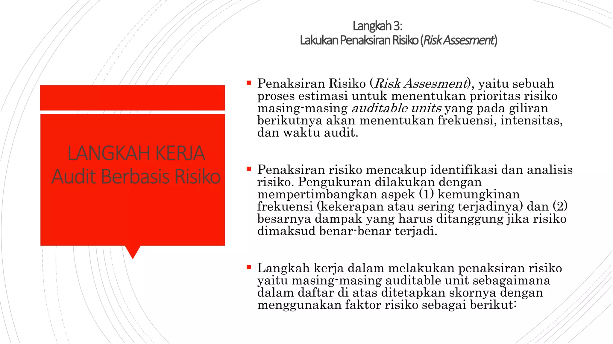 Penyusunan risiko | PPTX