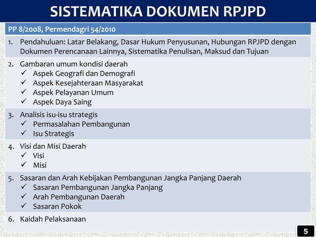 Penyusunan RPJPD | PPTX