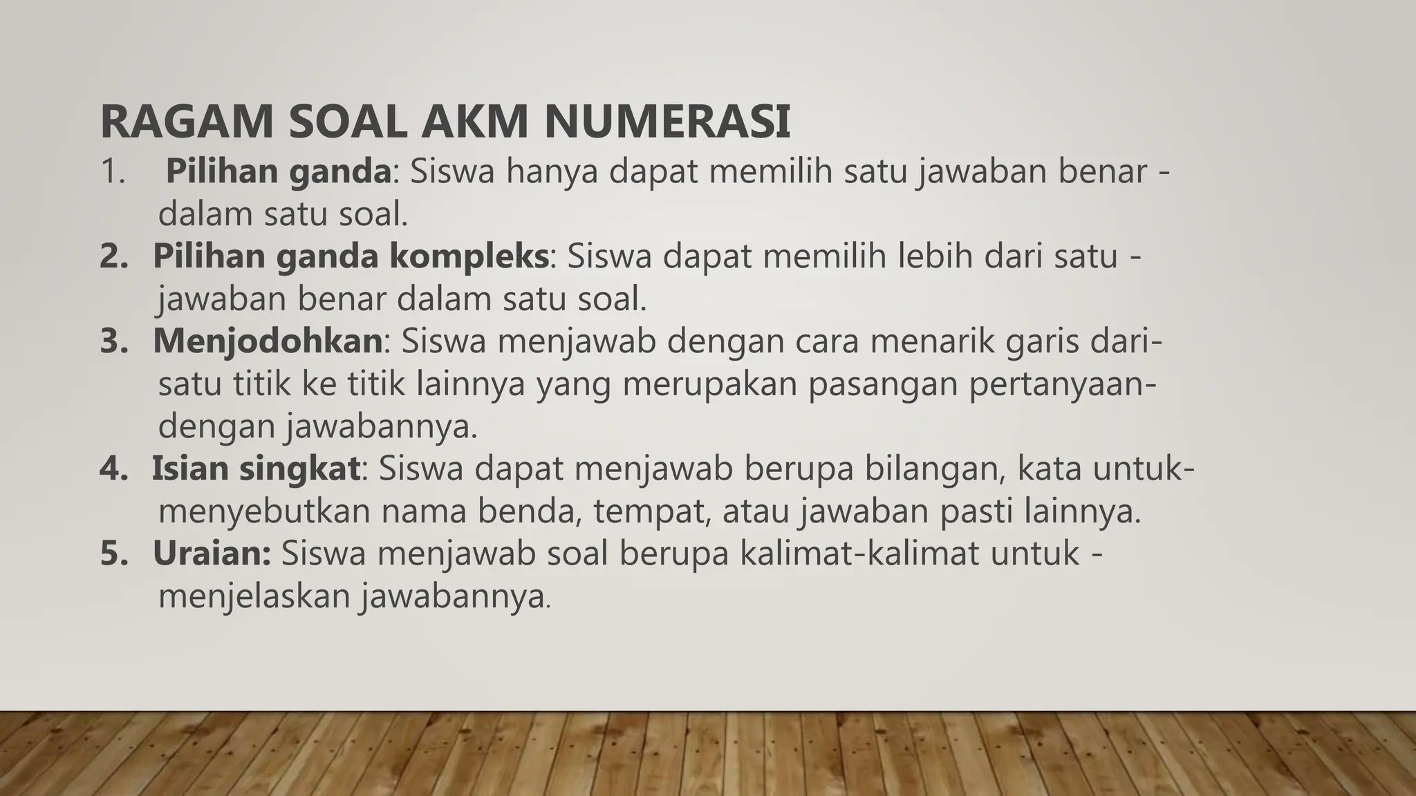 Penyusunan soal numerasi-Numerasi adalah kemampuan memahami dan ...