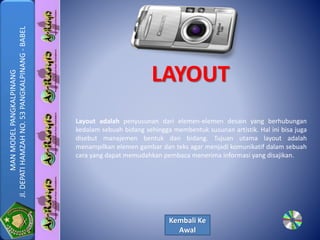 Penyutingan & editing gambar serta layout | PPTX