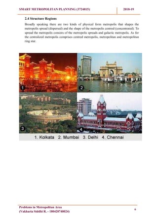 Problems in metropolitan cities by vakharia_siddhi | PDF