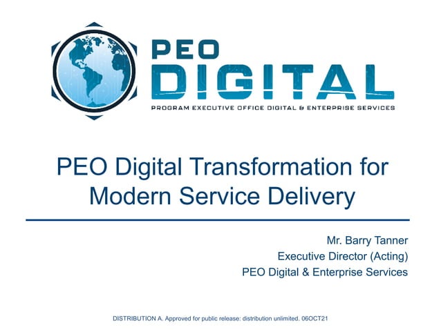 PEO Digital - Transformation for Modern Service Delivery