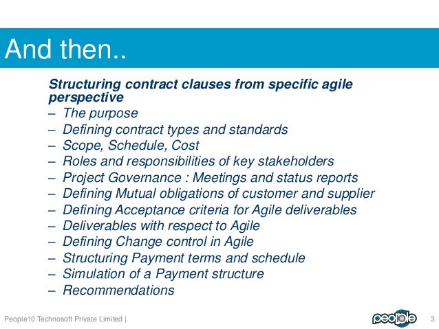 Agile Outsourcing Agile Contracts Best Practices