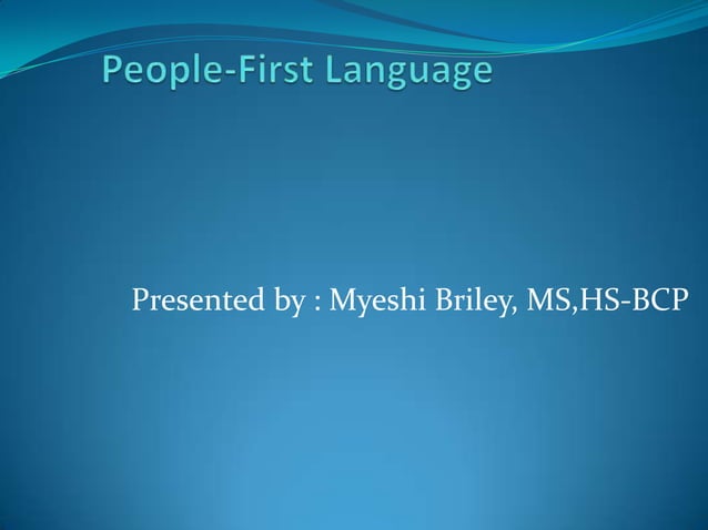 People1st Language | PPTX