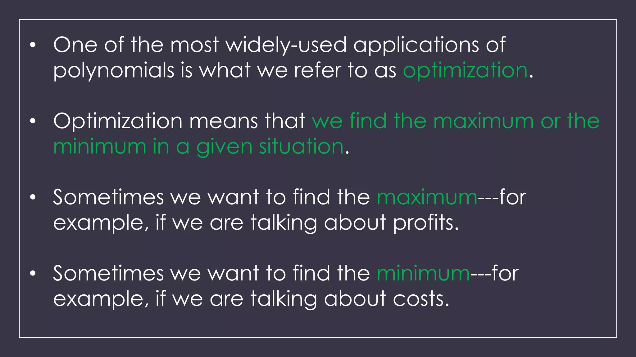 Polynomials in the Real World | PPTX