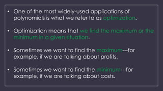 Polynomials in the Real World | PPTX