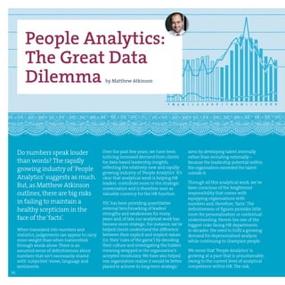 People analytics the great data dilemma | PDF | Search | Internet