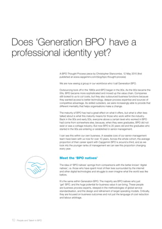 People and Talent in BPO | PDF