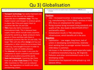 People and the Planet - revision long ans | PPTX