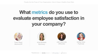People Are the Pulse of Your Organization: How to Keep a Healthy Heart ...