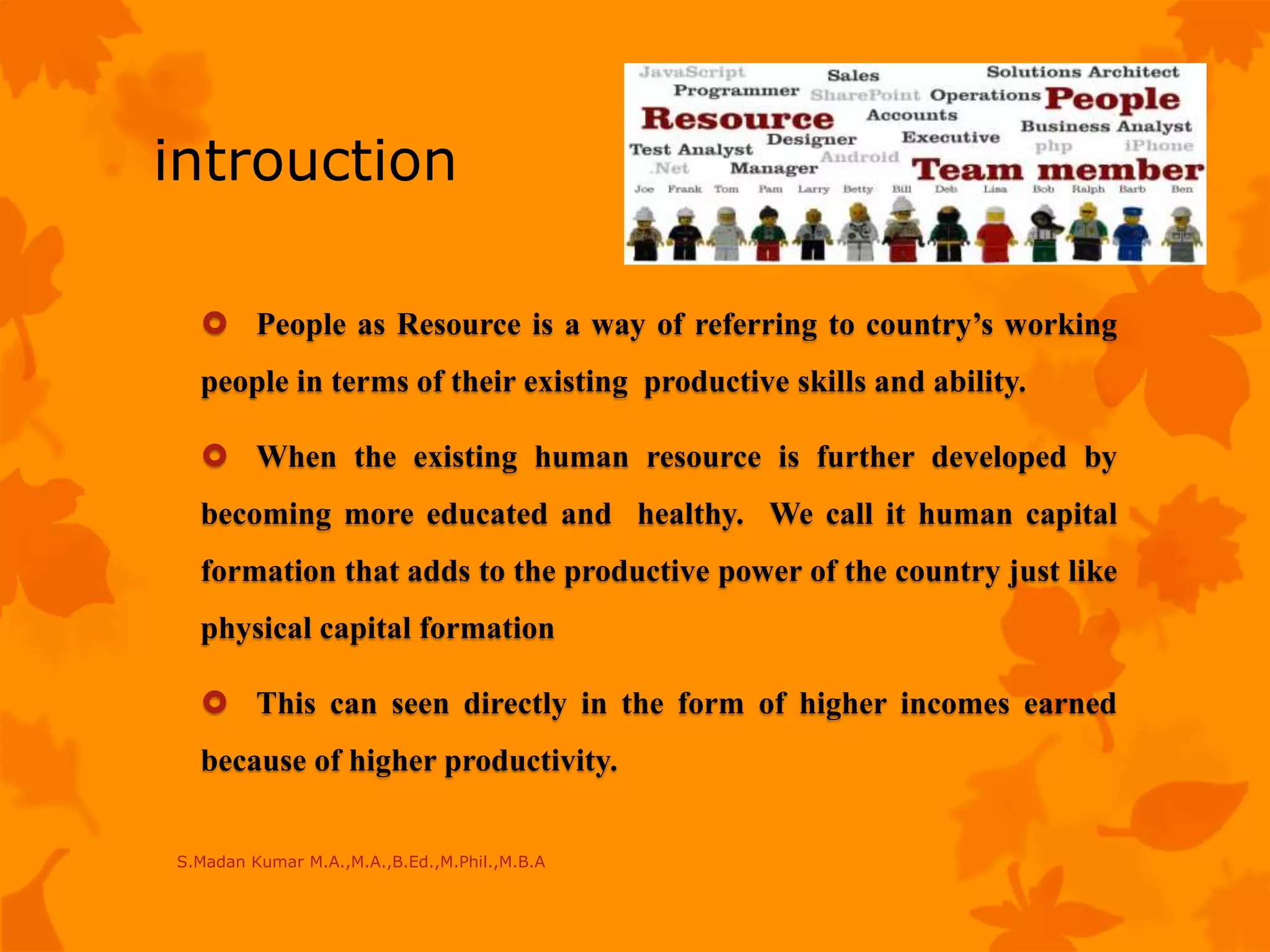 People as resource | PPTX