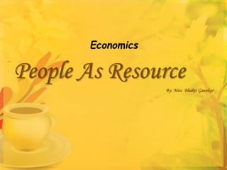 People as resources | PPTX