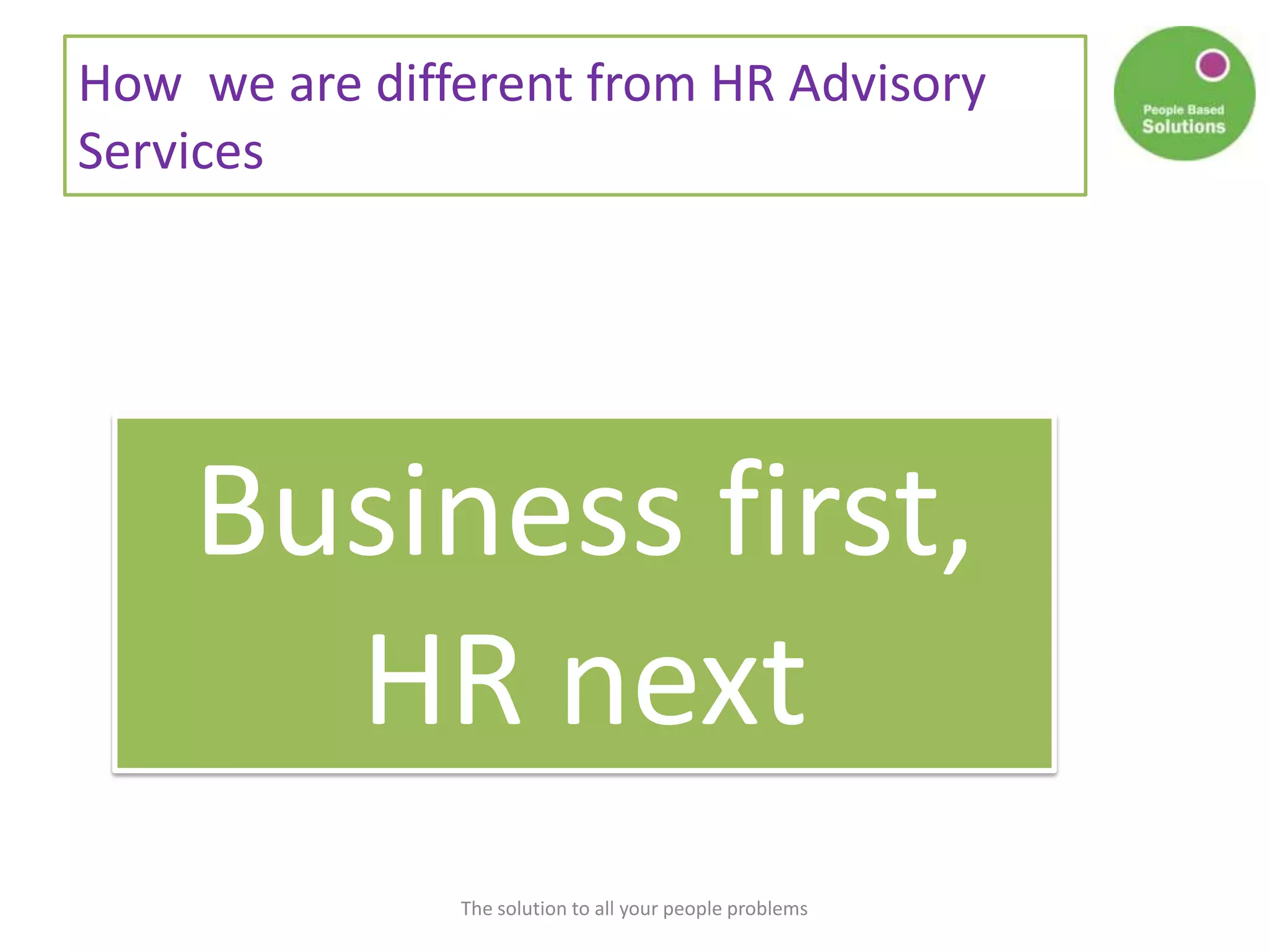 People based solutions | PPTX