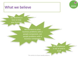 People based solutions | PPT