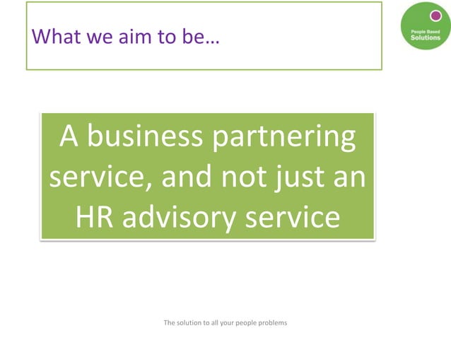 People based solutions | PPT