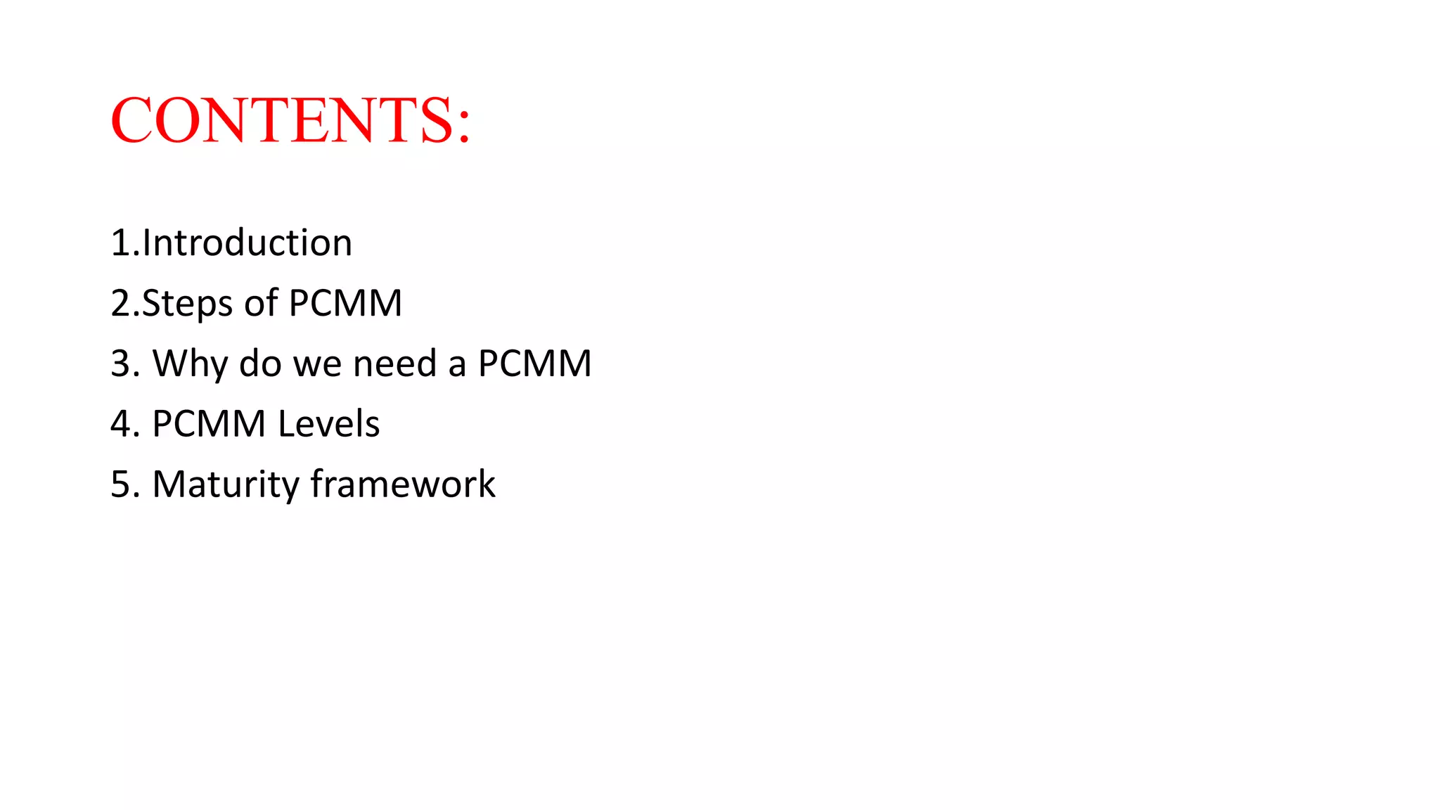 People capability and maturity model levels | PPTX