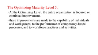 People capability and maturity model levels | PPTX