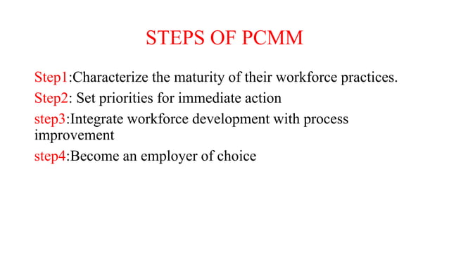 People capability and maturity model levels | PPTX | Business ...