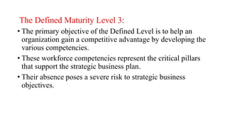 People capability and maturity model levels | PPTX