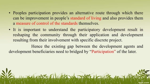PEOPLE CENTRIC DEVELOPMENT.pptx | Agriculture | Industries