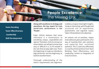 People excellence training brochure | PPT