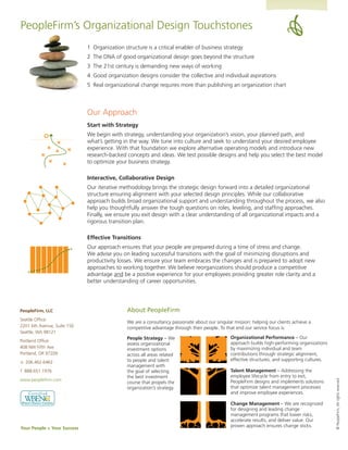 People Firm Organization Strategy And Design | PDF