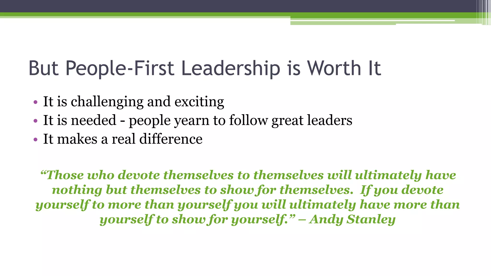 People First Leadership by Drew Hartley | PPTX