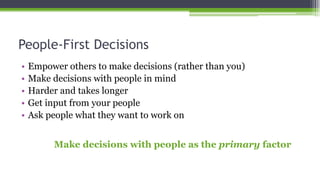 People First Leadership by Drew Hartley | PPTX
