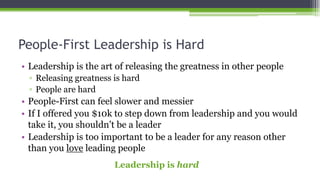 People First Leadership by Drew Hartley | PPTX