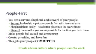 People First Leadership by Drew Hartley | PPTX