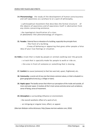 People first places and streets, chloe | PDF
