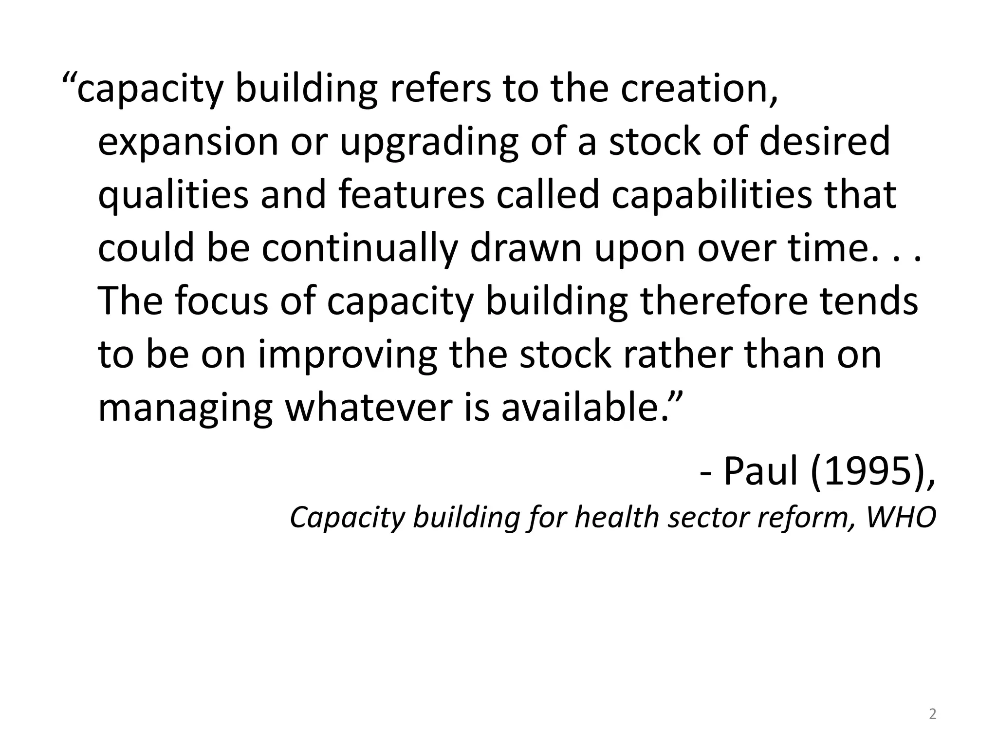People for health capacity building-final | PPTX