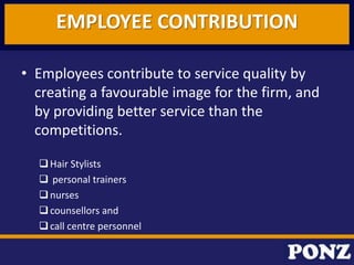 People in service marketing | PPTX