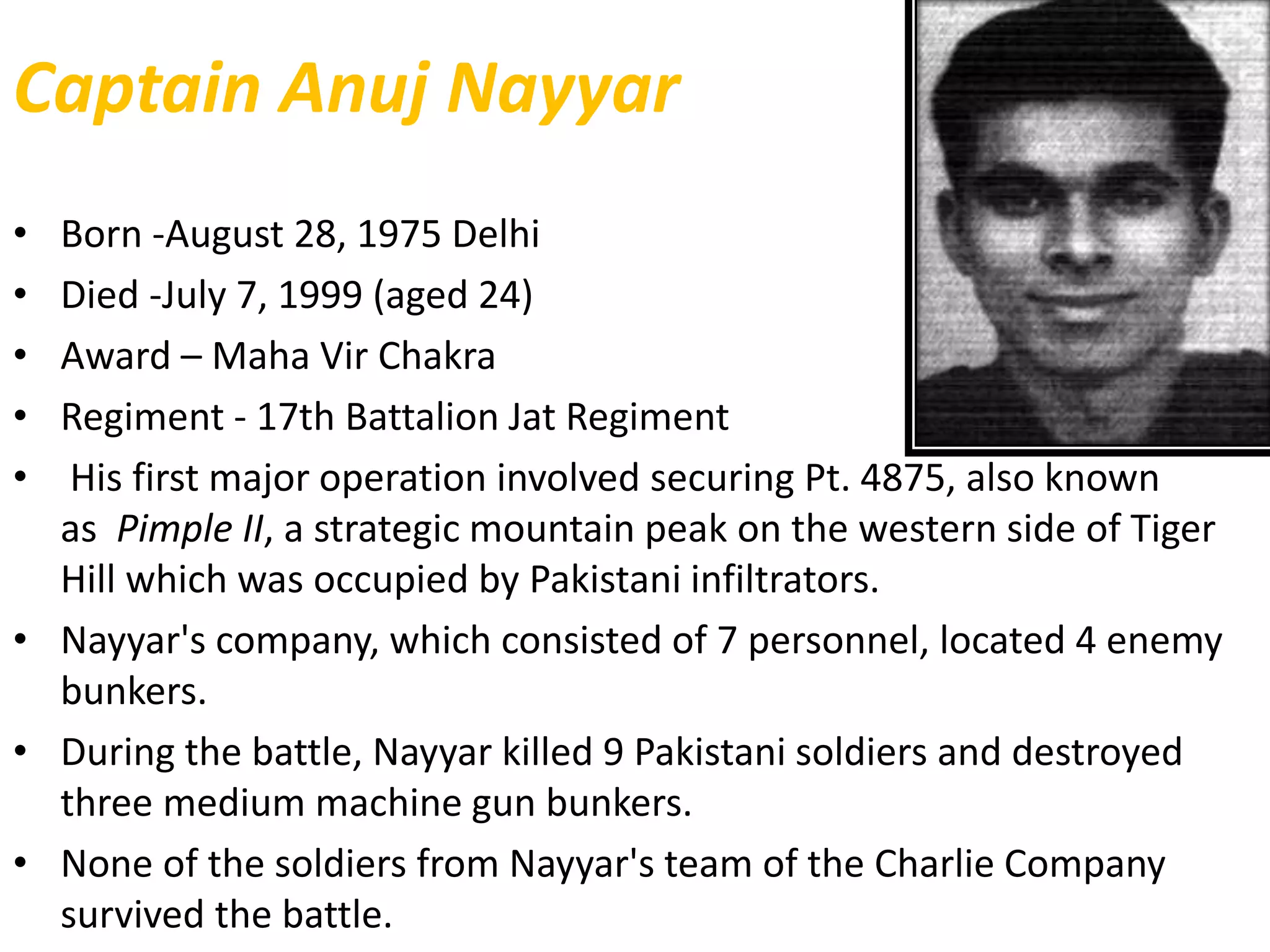 heros of kargil war | PPTX