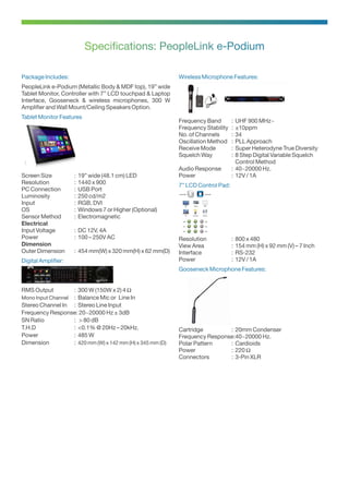 PeopleLink e-Podium | PDF