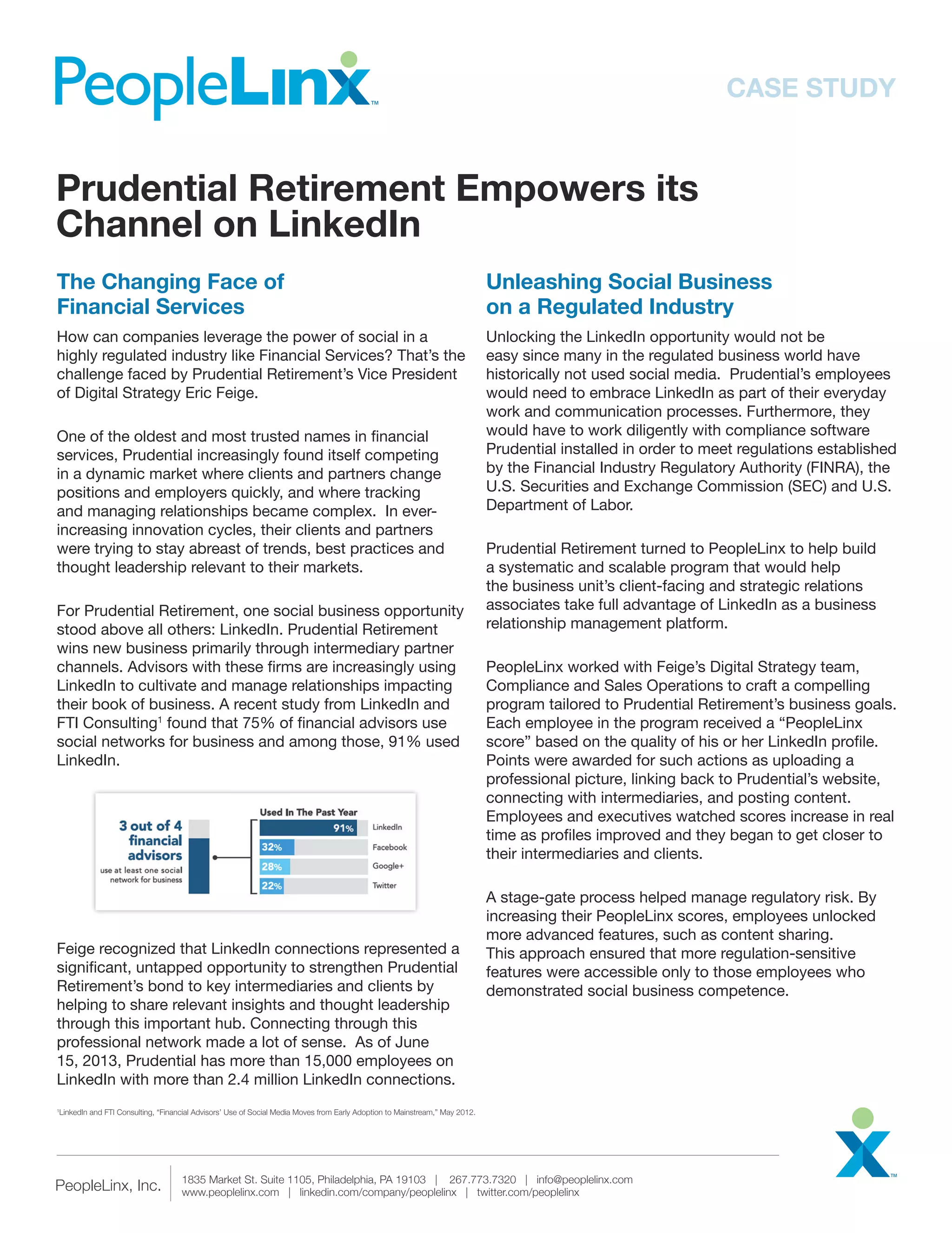 PeopleLinx-Prudential Case Study | PDF