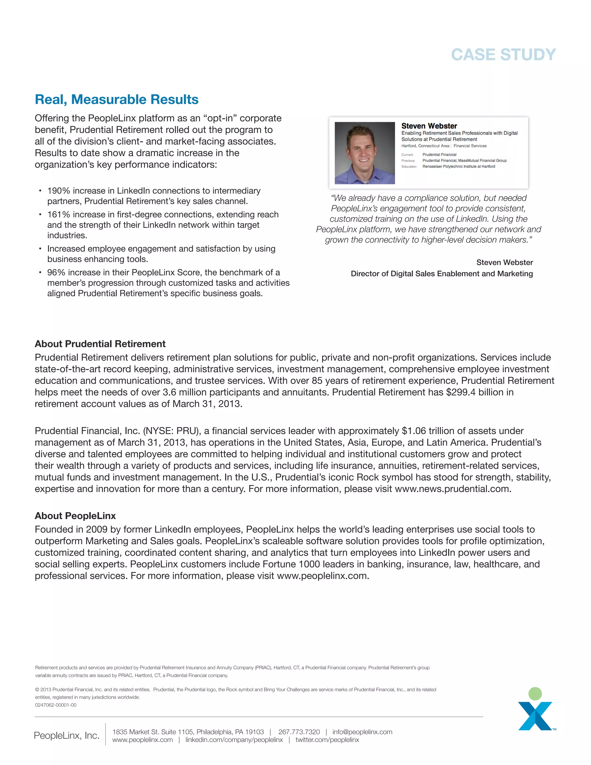 PeopleLinx-Prudential Case Study | PDF