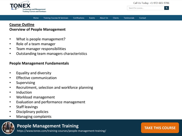 People Management Training | PPTX