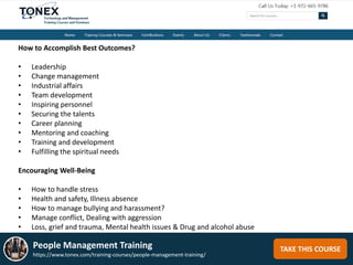 People Management Training | PPTX