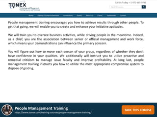 People Management Training | PPTX