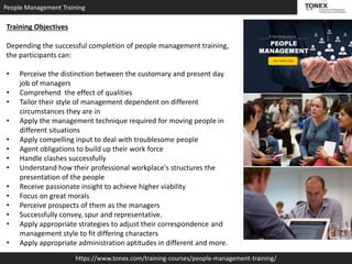Award Winning People Management Training - Tonex Training | PPT