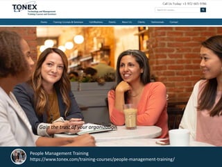People management, Best in leadership and management training | PPTX