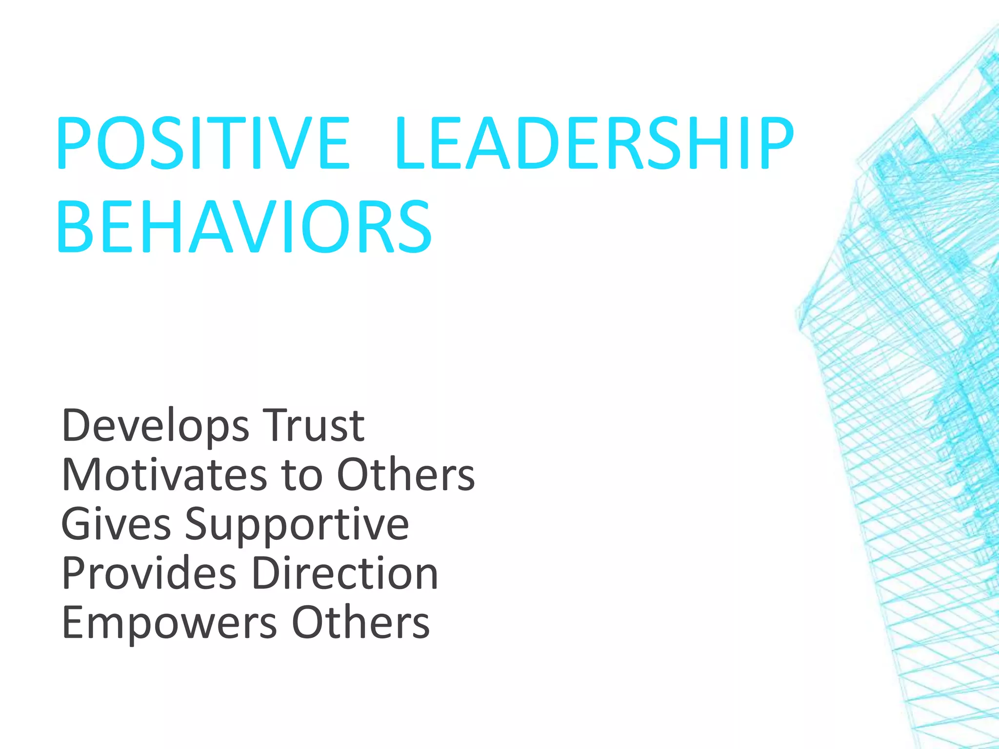 Positive Leadership for People Manager 4 Phases June 2015 | PPTX