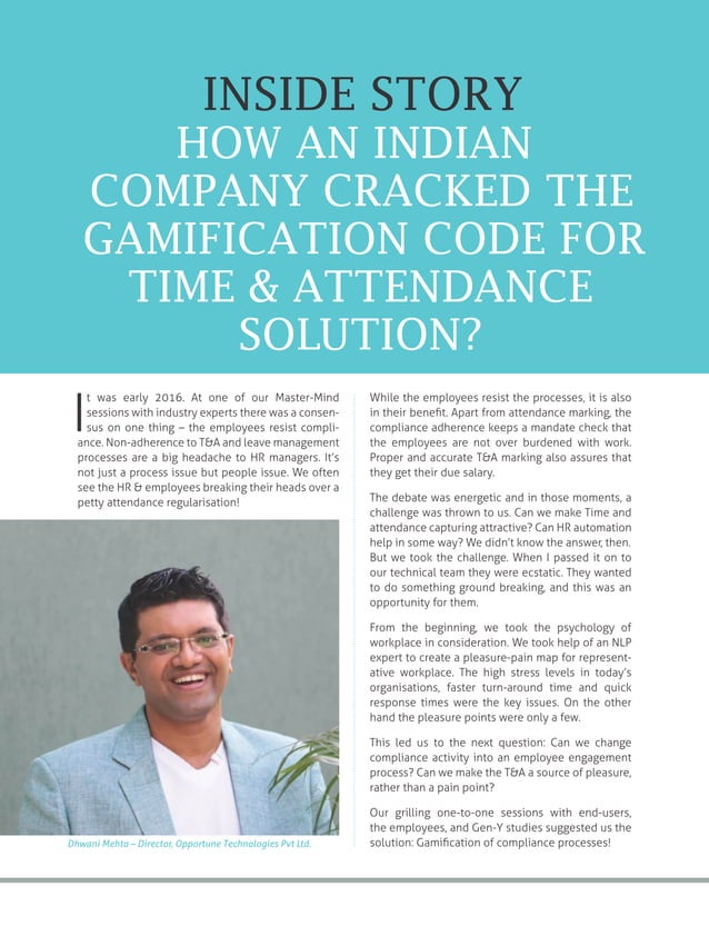 Time & Attendance - Gamified | PDF