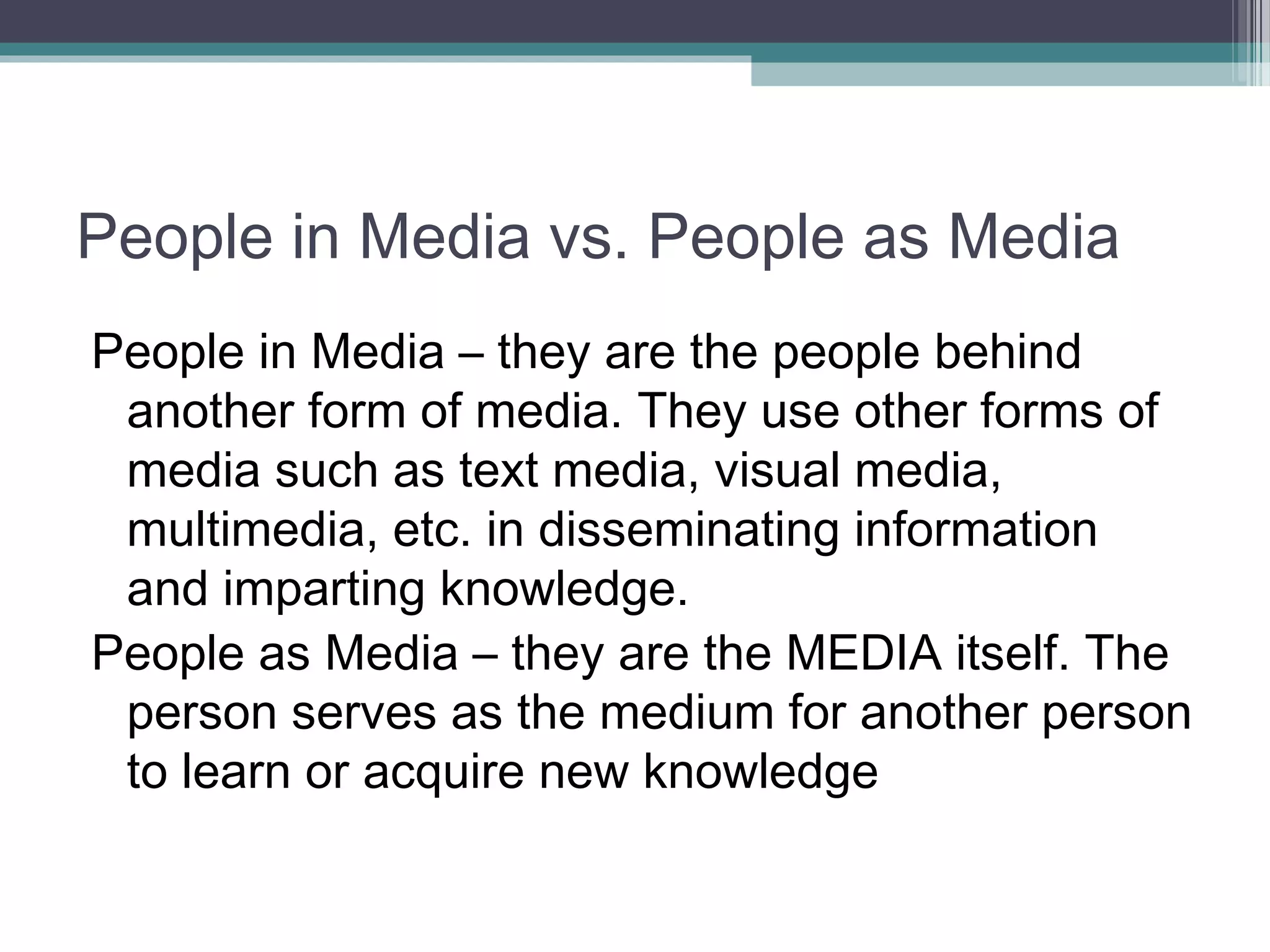 People media | PPT