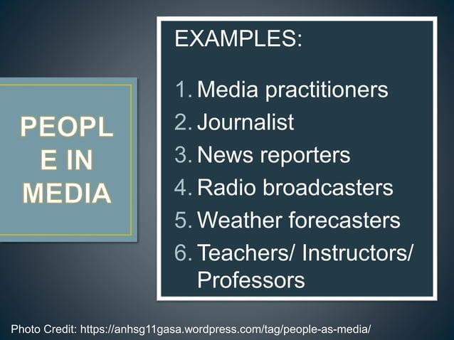 People media by shiela aquino | PPTX